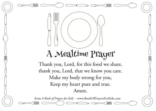 Printable Prayers from A Book of Prayers for Kids | WordWay